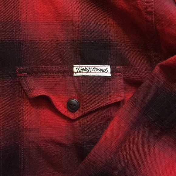 Lucky Brand | Shirts | Red An Black Lucky Brand Flannel | Poshmark